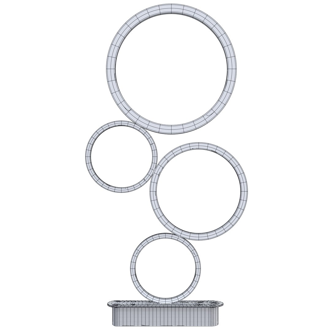 3D Modern Round Lamp Model - TurboSquid 2181286