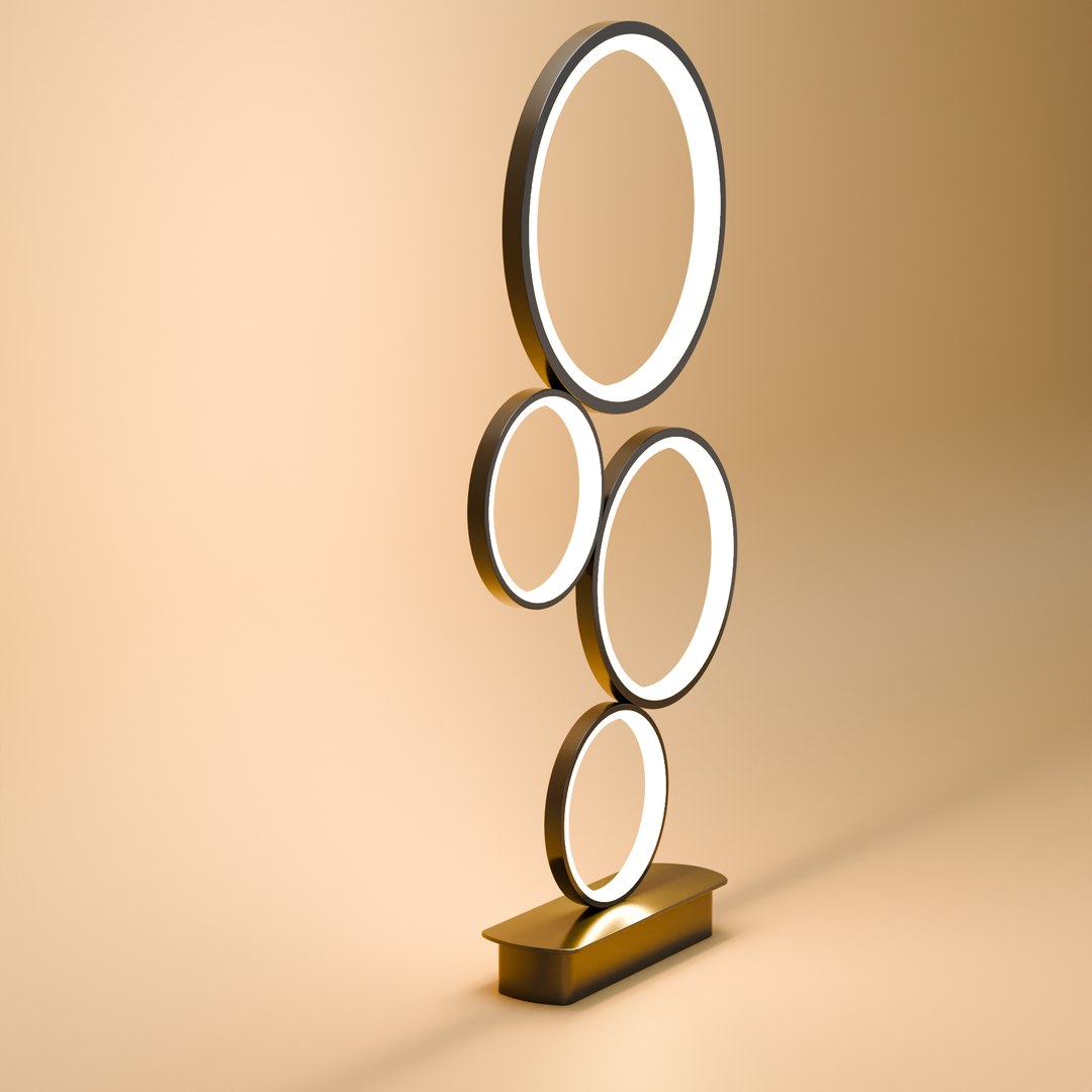 3D Modern Round Lamp Model - TurboSquid 2181286