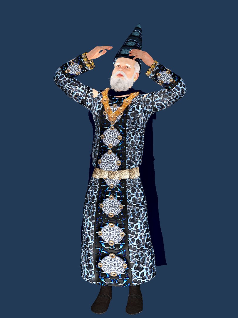 3D Realistic Rigged Medieval Old Man-Kingdom Character 3D Model Model ...