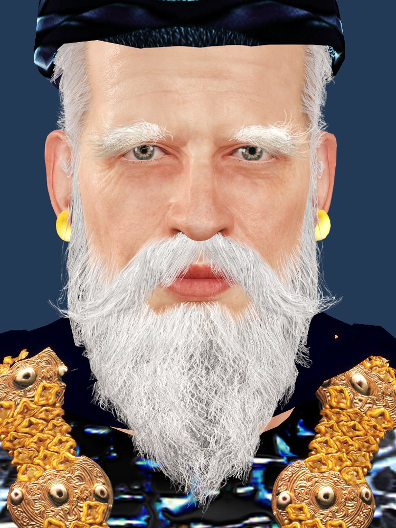 3D Realistic Rigged Medieval Old Man-Kingdom Character 3D Model Model ...