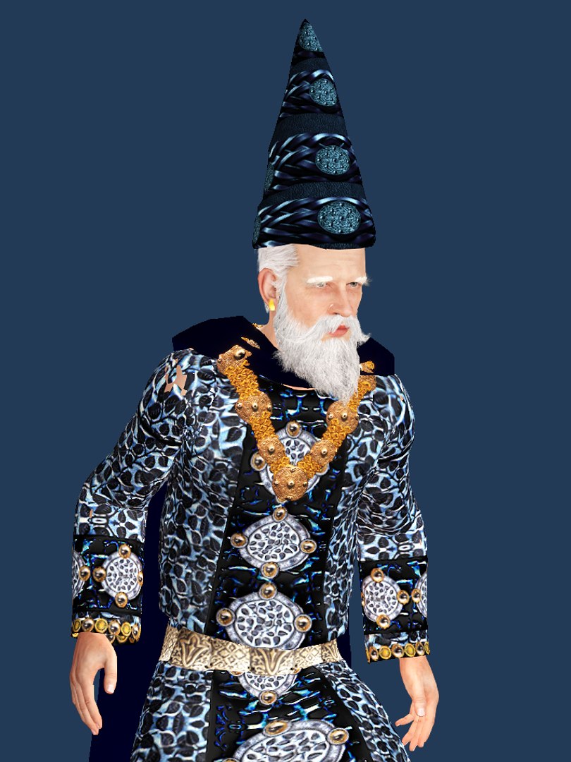 3D Realistic Rigged Medieval Old Man-Kingdom Character 3D Model Model ...