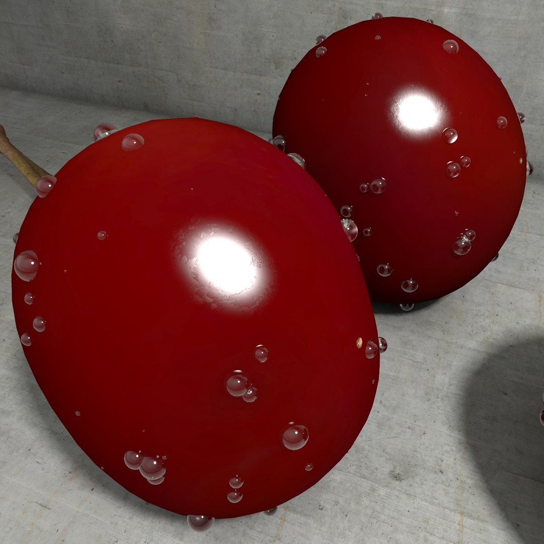 3d Fruit Cherry Model