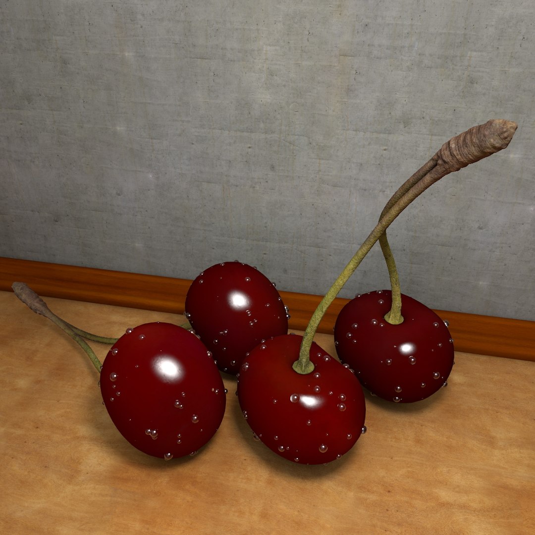 3d Fruit Cherry Model