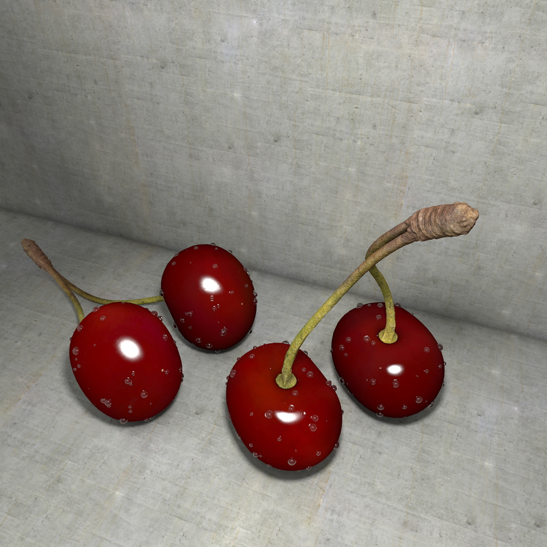 3d Fruit Cherry Model