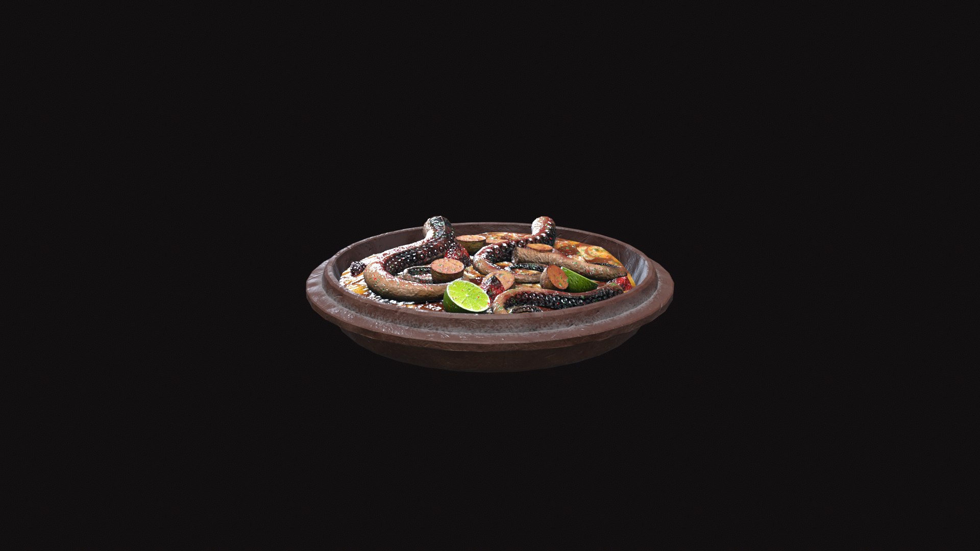Medieval Octopus Dish 3D Model - TurboSquid 2323125