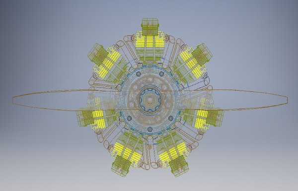 modelo 3d Radial engine 3D model - TurboSquid 1993169