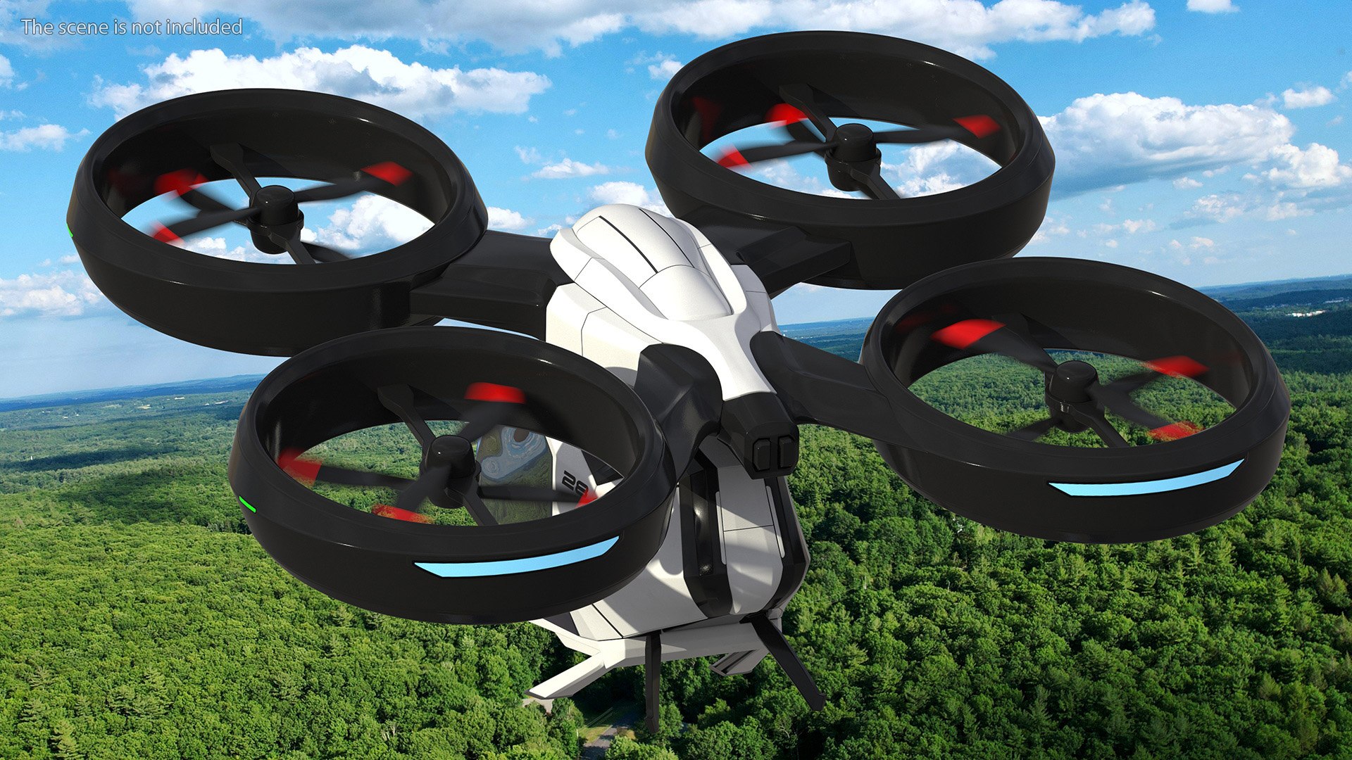 3D SciFi Futuristic Passenger Drone Rigged - TurboSquid 2097619