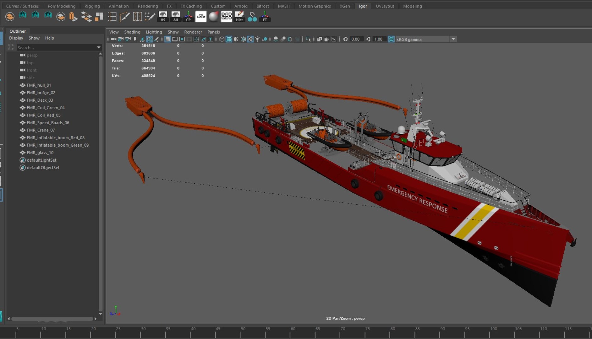 FAST EMERGENCY RESPONSE VESSEL 3D model - TurboSquid 1723849