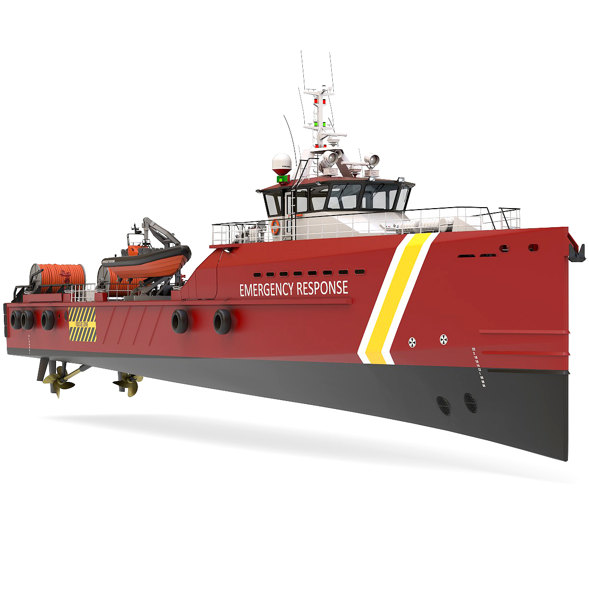 FAST EMERGENCY RESPONSE VESSEL 3D model - TurboSquid 1723849