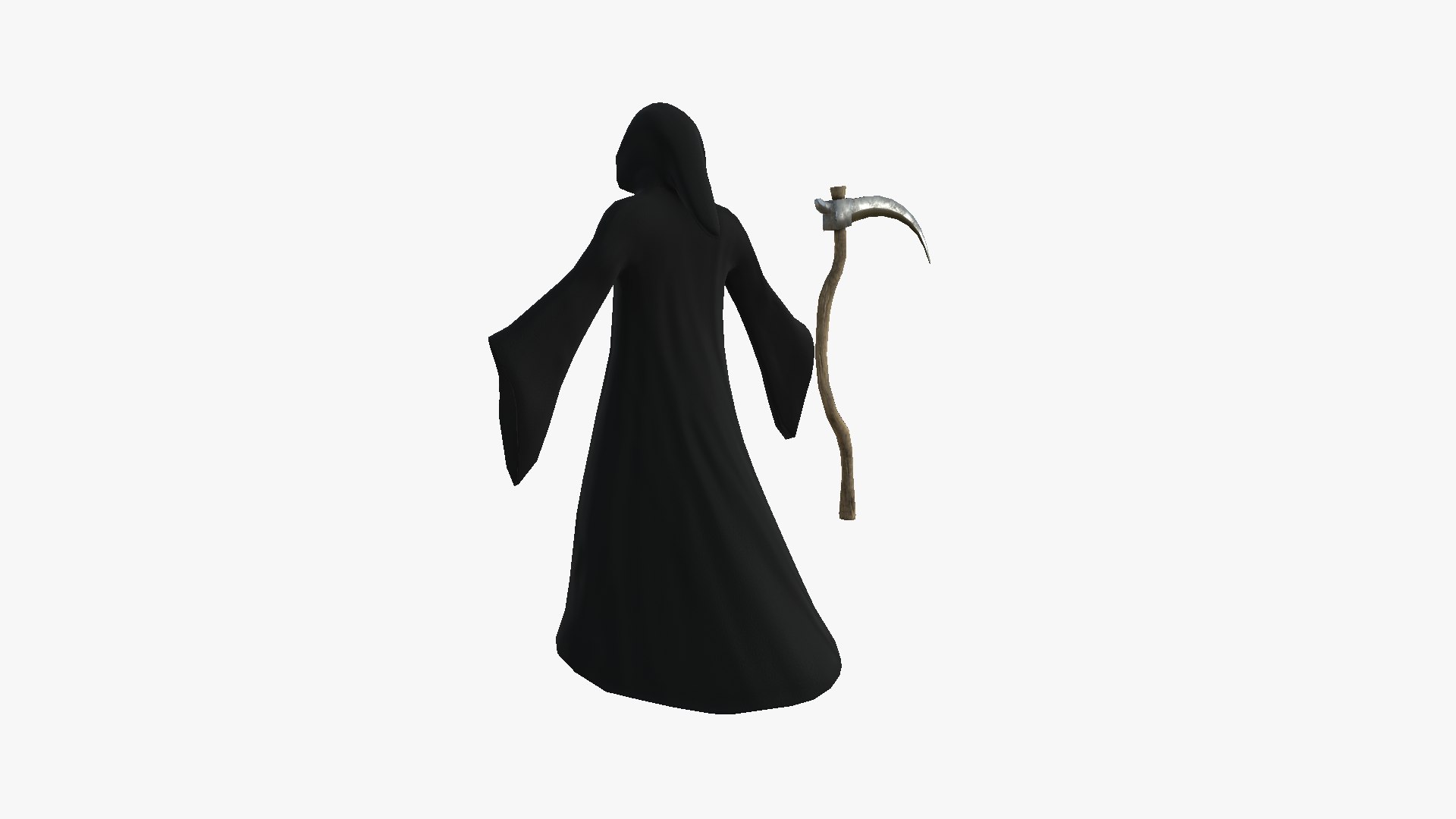 3D Model Grim Reaper Costume A01 Black Death - Character Design ...