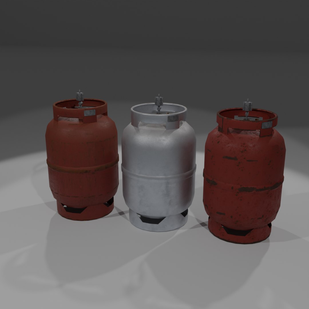 Old Propane Tanks 3D Model - TurboSquid 1766557