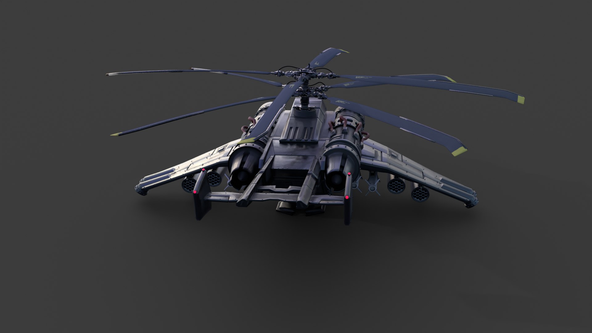 Sci-Fi Helicopter Aircraft Model 3D - TurboSquid 2122604