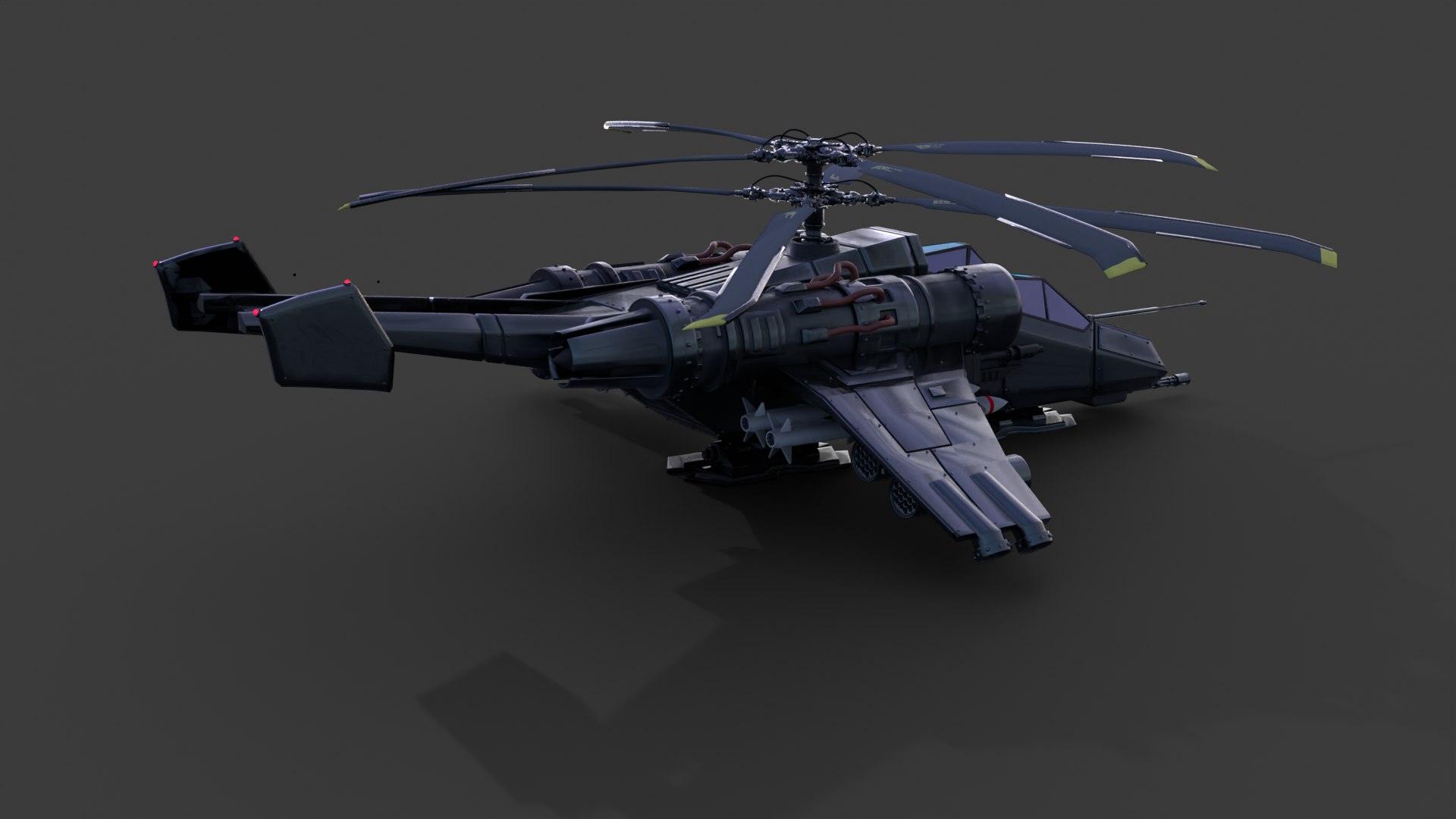 Sci-Fi Helicopter Aircraft 3D Model 3D - TurboSquid 2122604