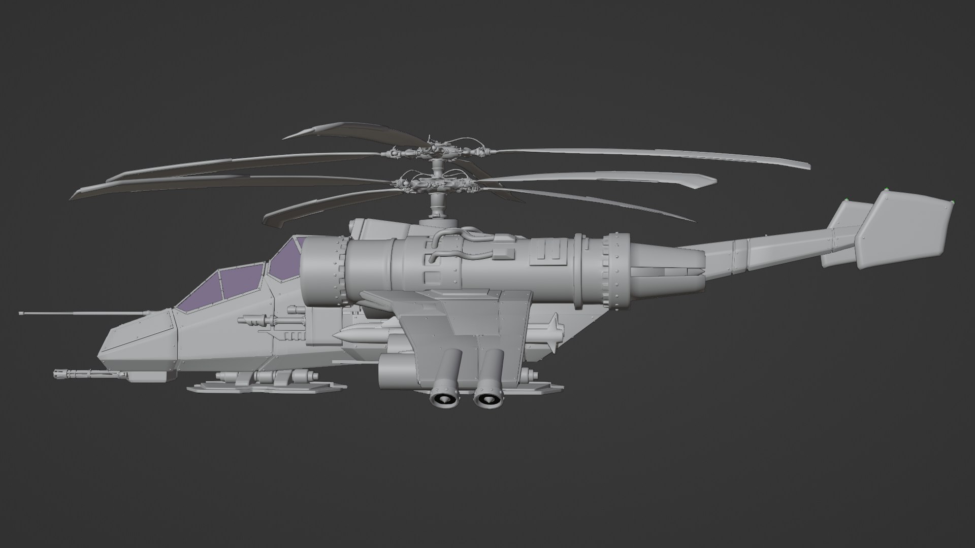 Sci-Fi Helicopter Aircraft 3D Model 3D - TurboSquid 2122604