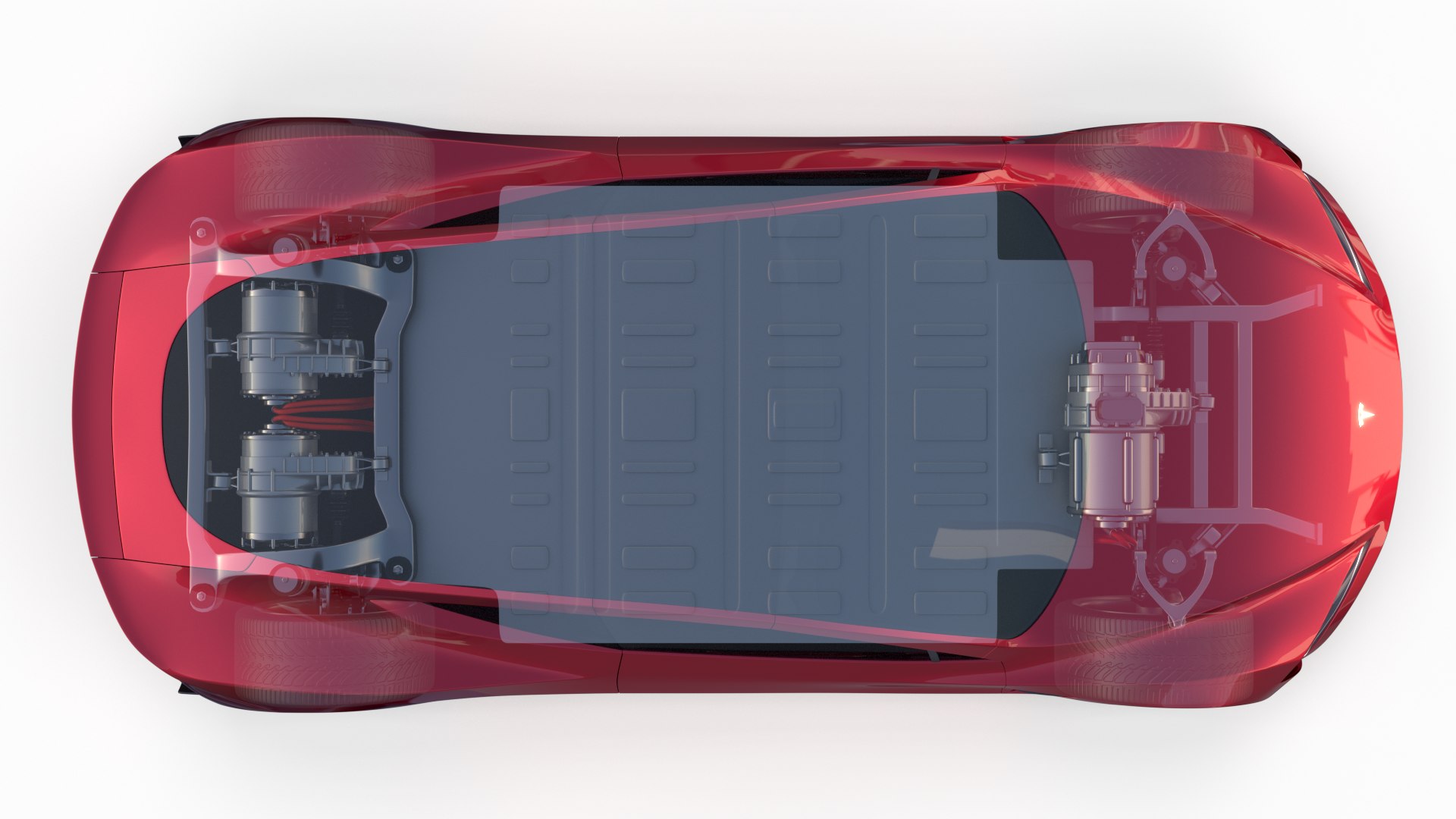 3D tesla roadster chassis - TurboSquid 1566107