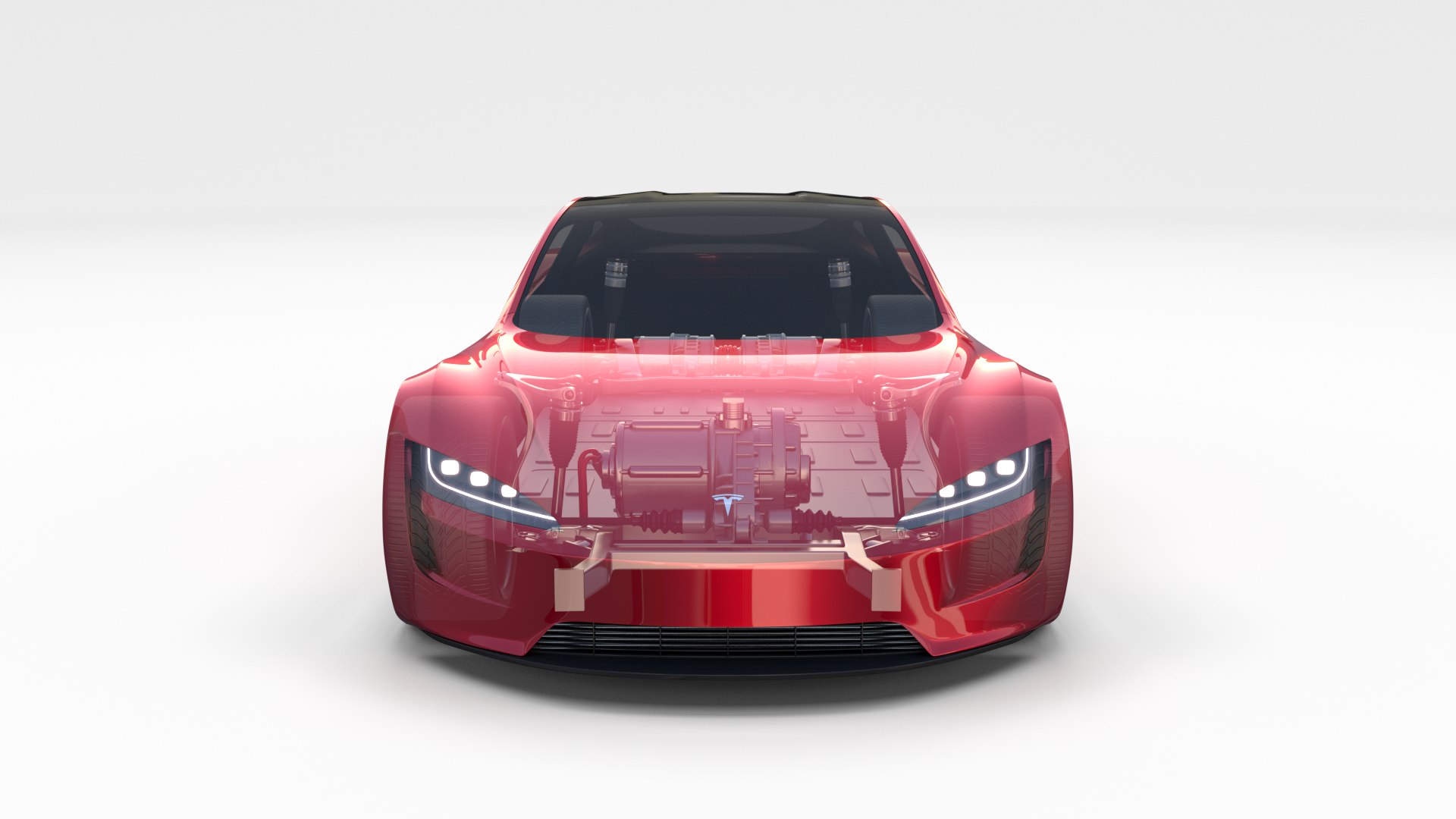 3D tesla roadster chassis - TurboSquid 1566107