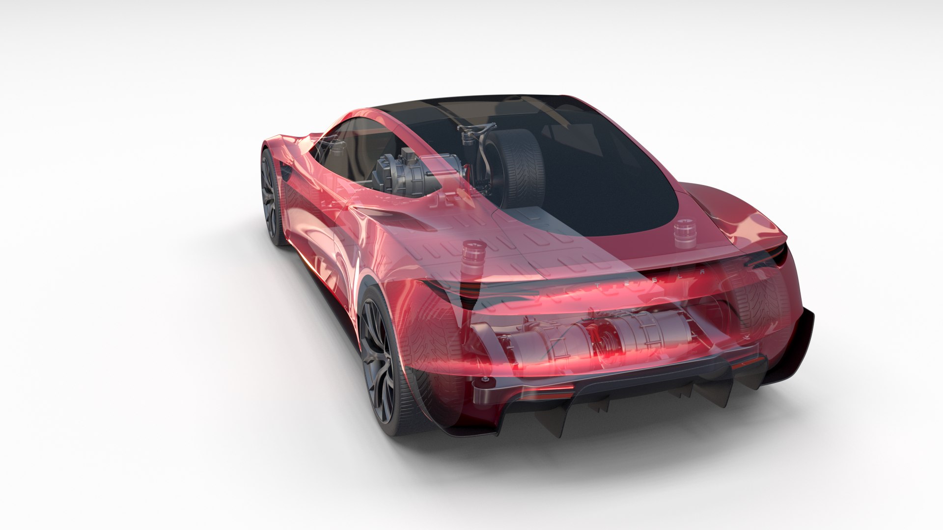 3D tesla roadster chassis - TurboSquid 1566107