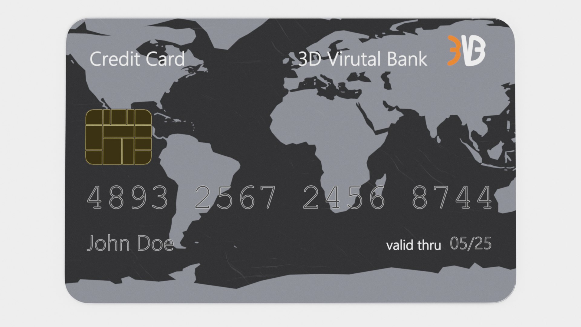Credit Card Model - TurboSquid 1571987