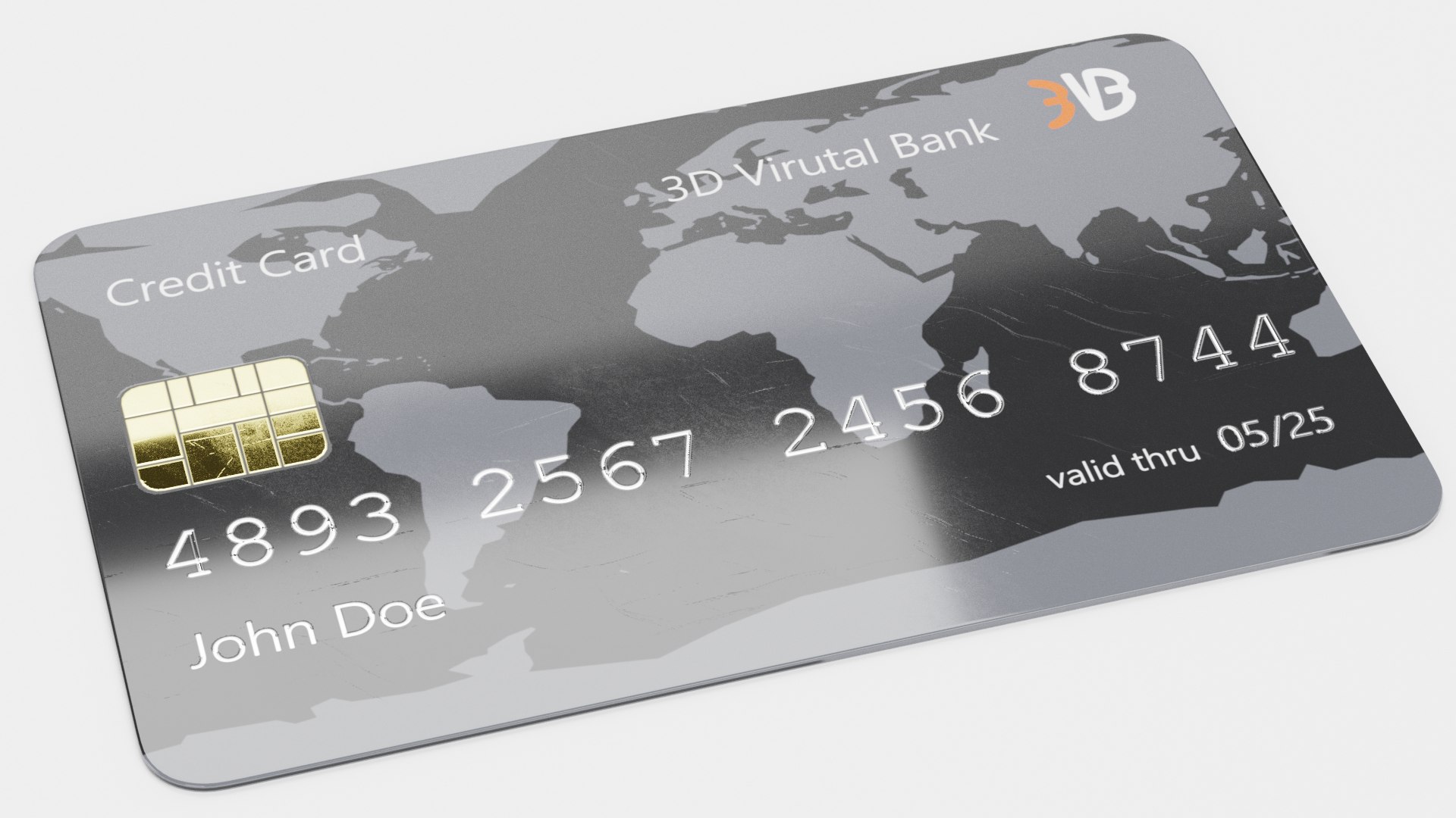 Credit Card Model - TurboSquid 1571987