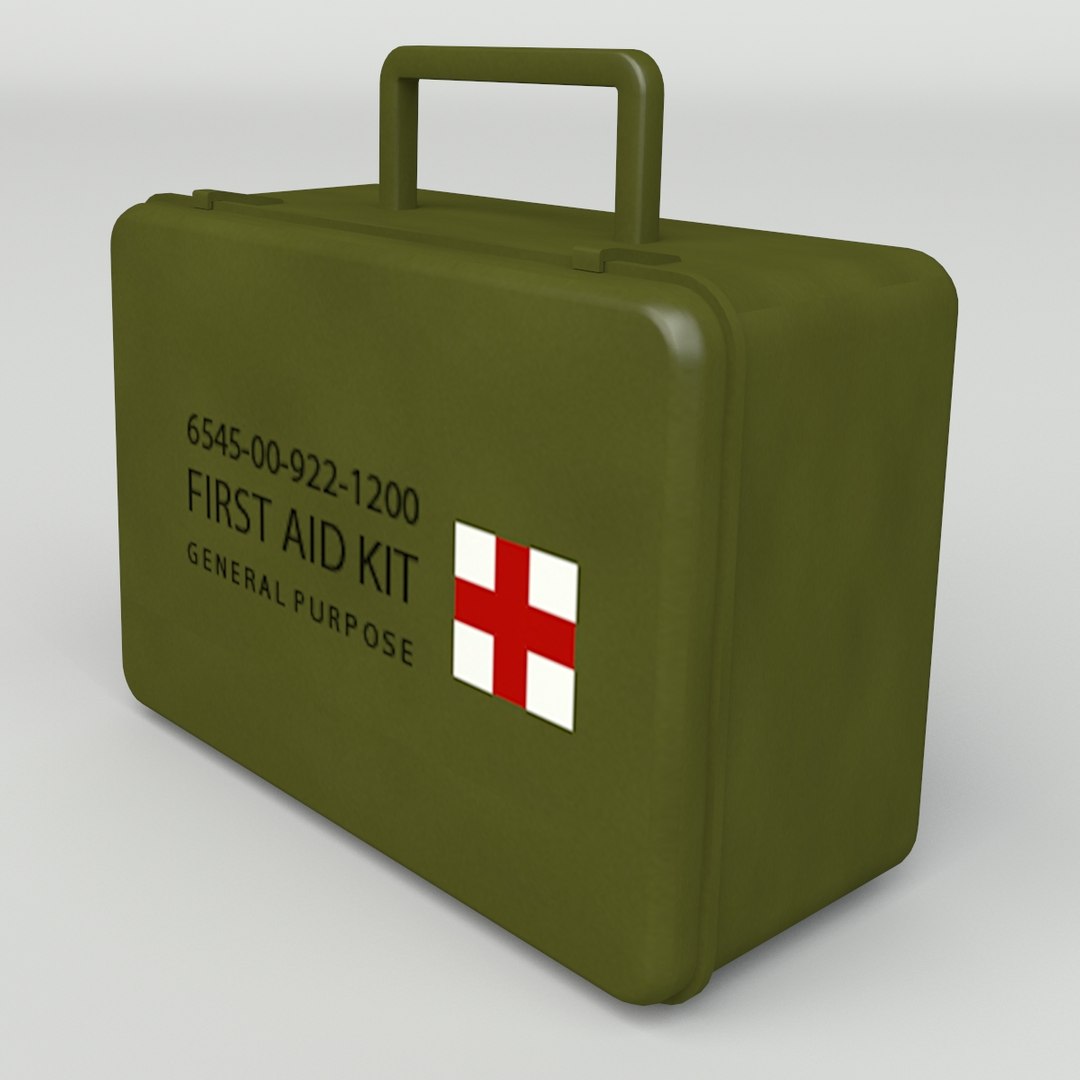 aid kit 3d model