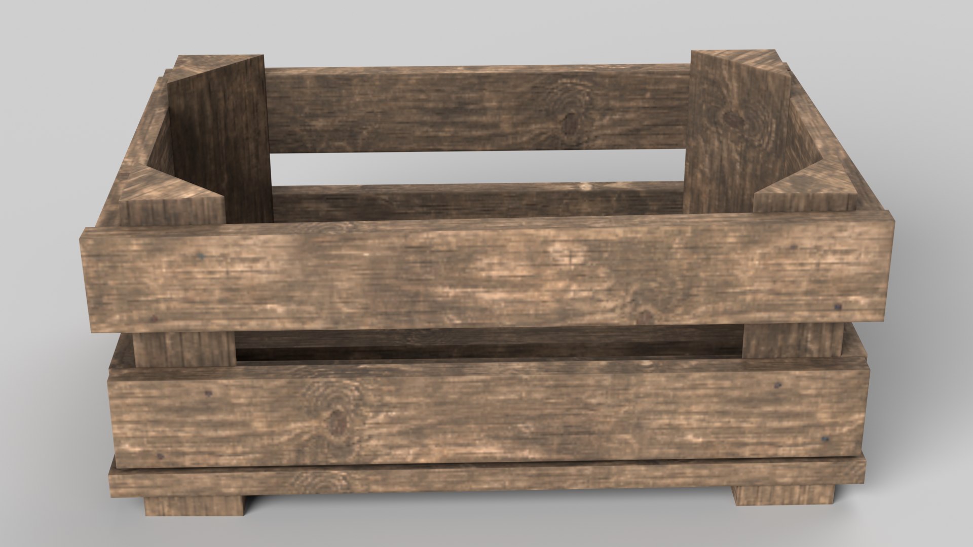 Wooden Crate V2 Model - TurboSquid 1891224