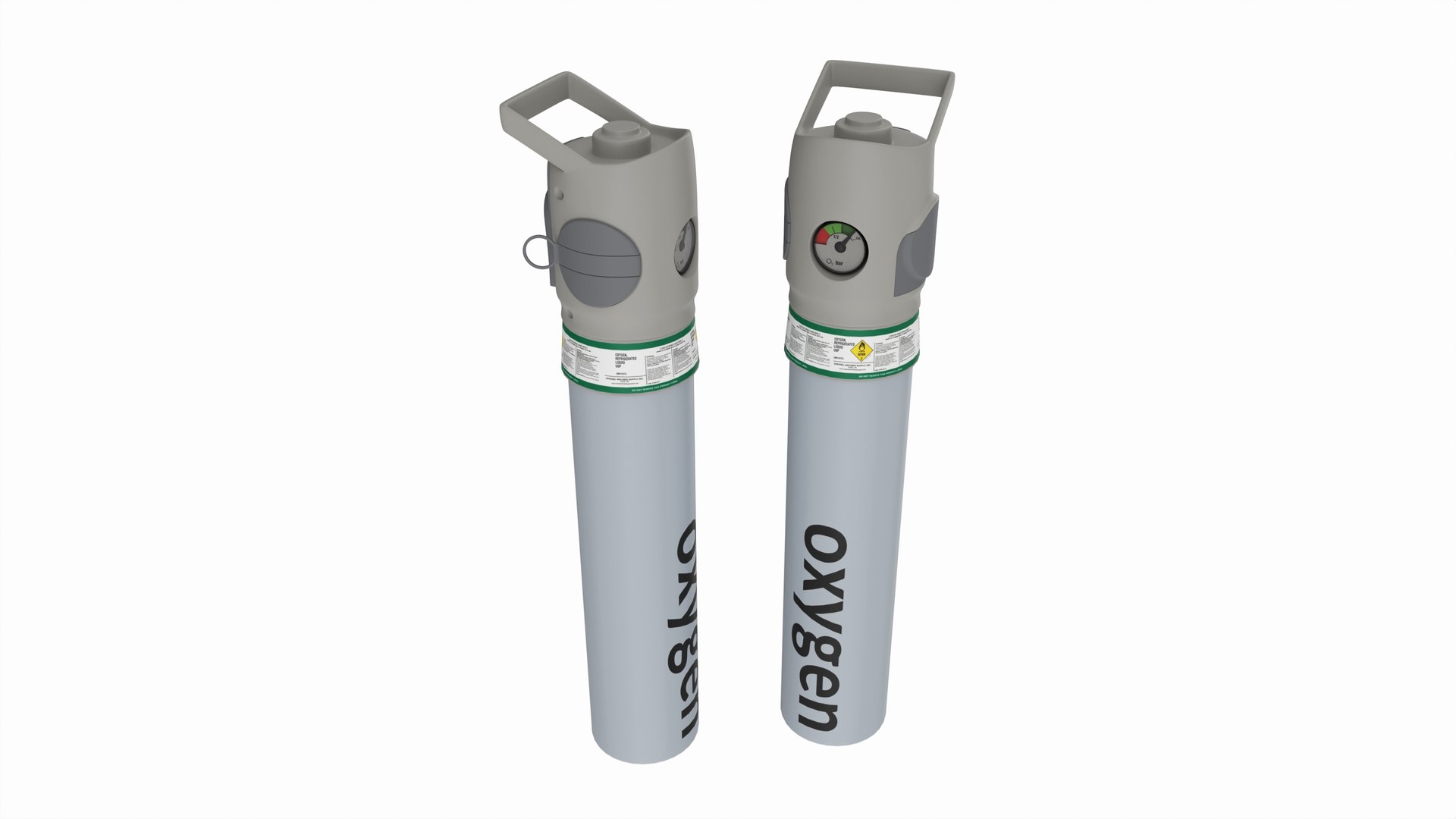 Medical Oxygen Cylinder 3D Model - TurboSquid 2225040