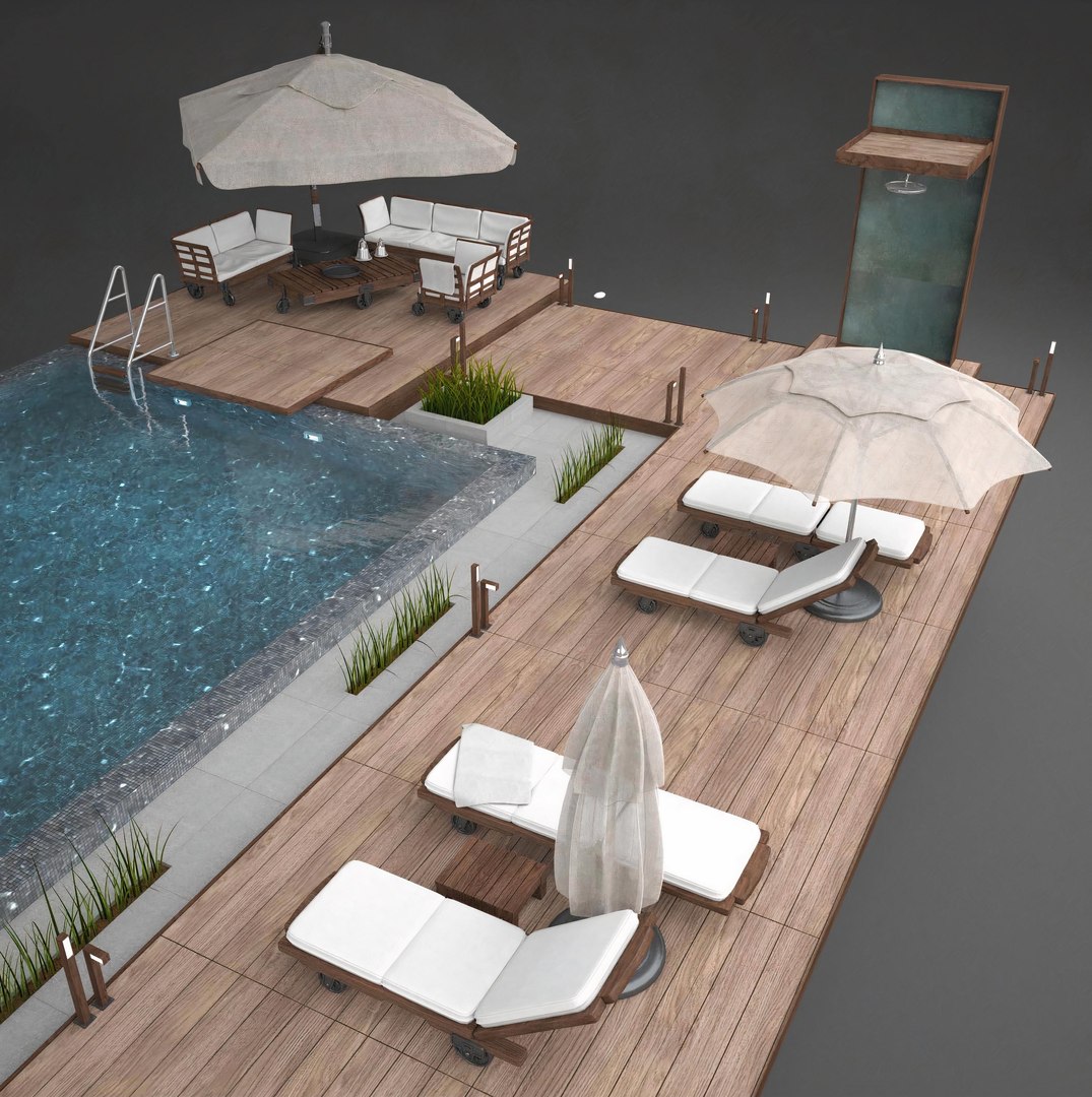Swimming Pool Equipment 3D Model - TurboSquid 2037556