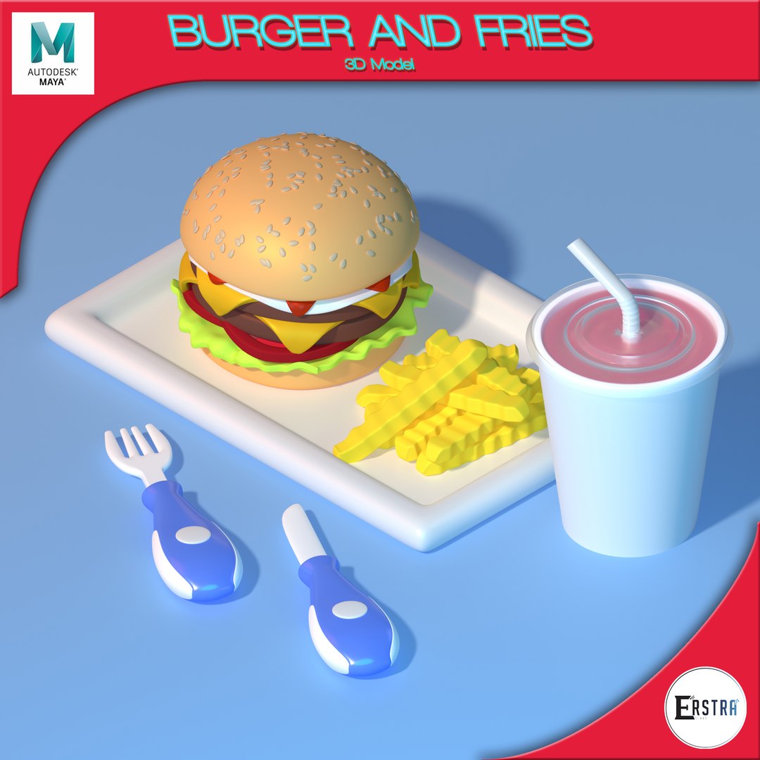 3D Food Burger - TurboSquid 1453315