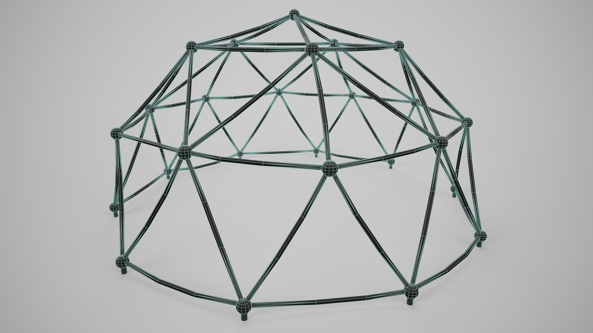 3D Painted Playground Dome - TurboSquid 2153776