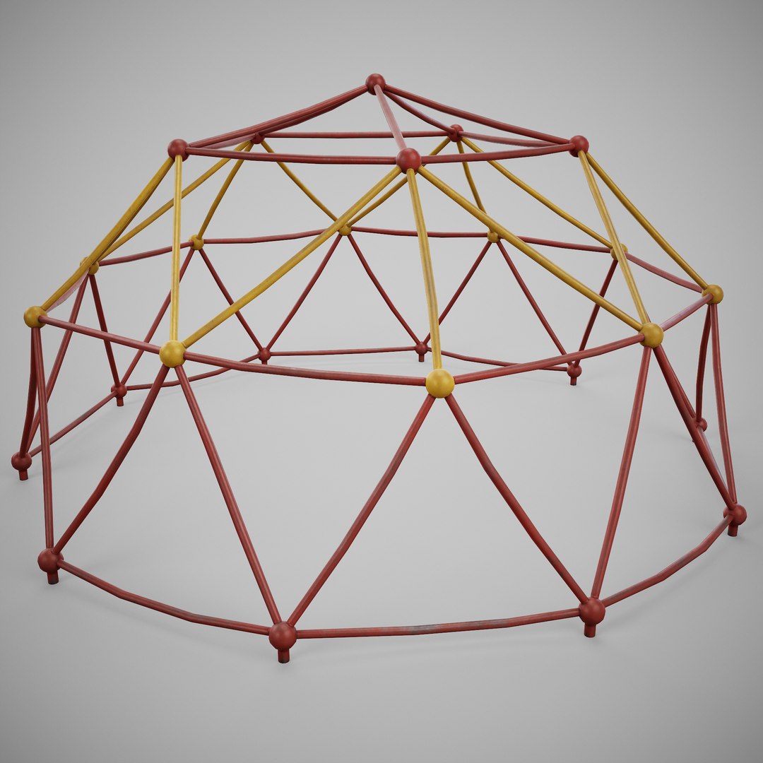 3D Painted Playground Dome - TurboSquid 2153776