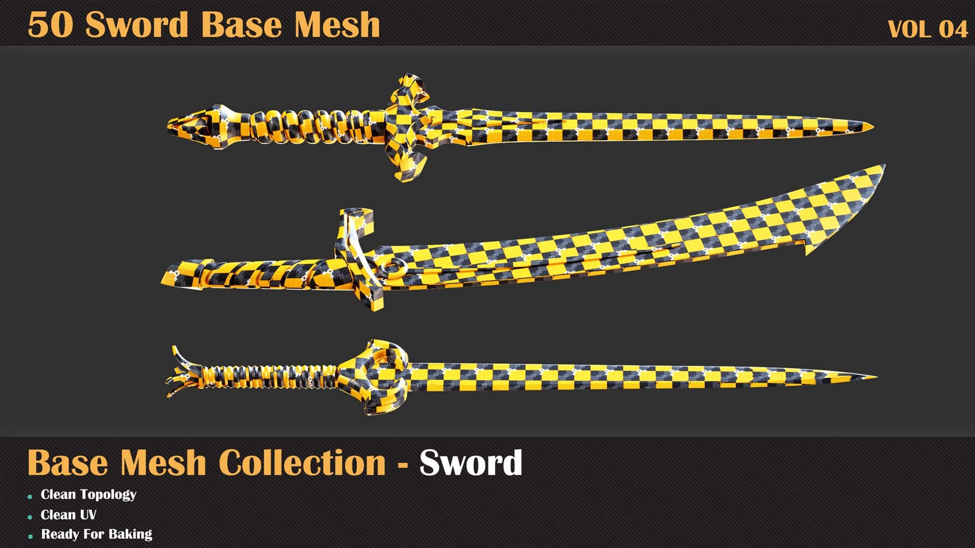 50 Sword Base Mesh - VOL 05 Game Ready 3D Model - TurboSquid 2250549
