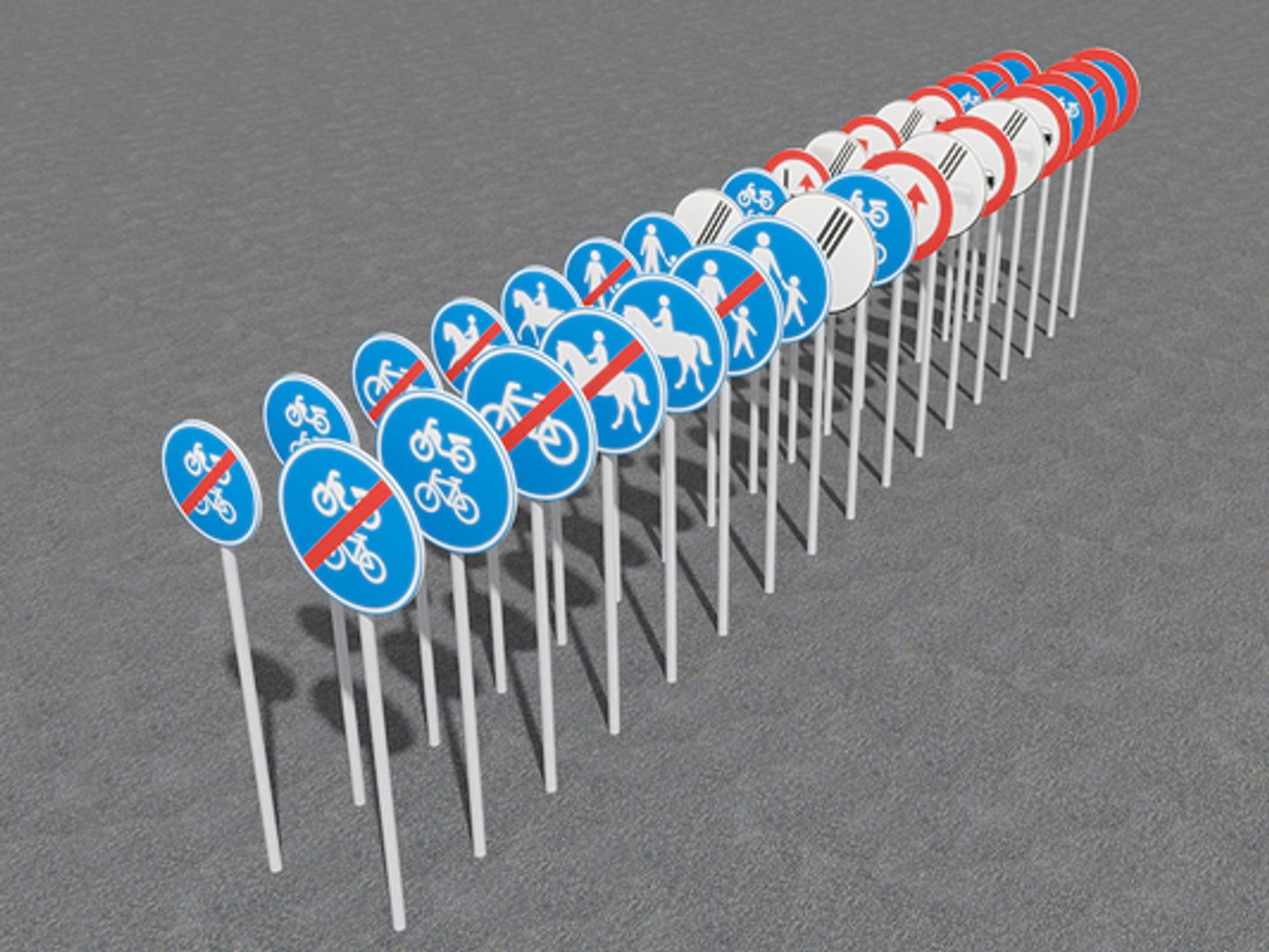 3dsmax Dutch Traffic Signs European