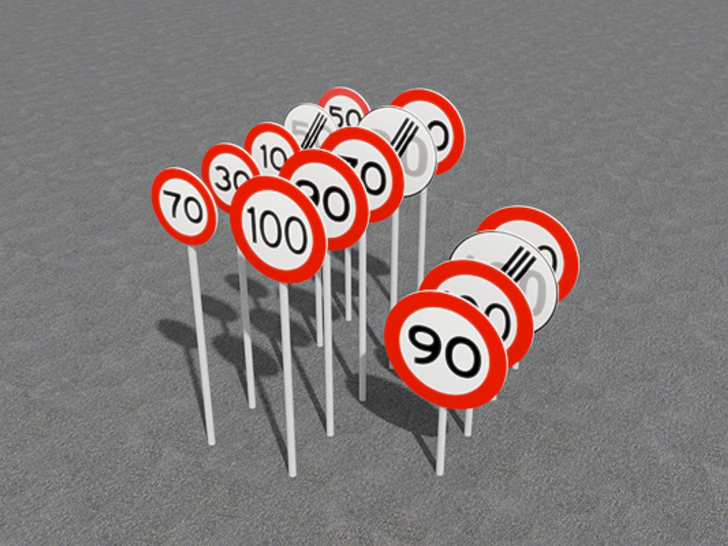 3dsmax Dutch Traffic Signs European