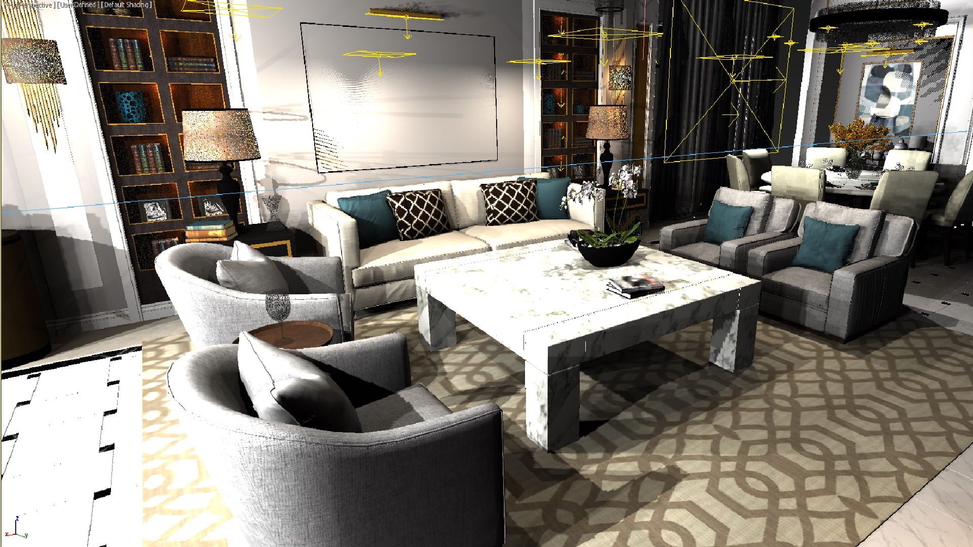 Modern living room 3D model - TurboSquid 2024425