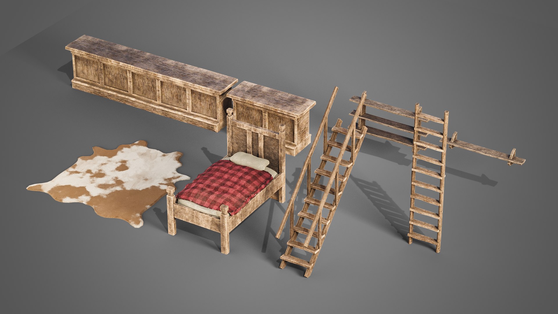 Tavern Set 3D Model - TurboSquid 2019290