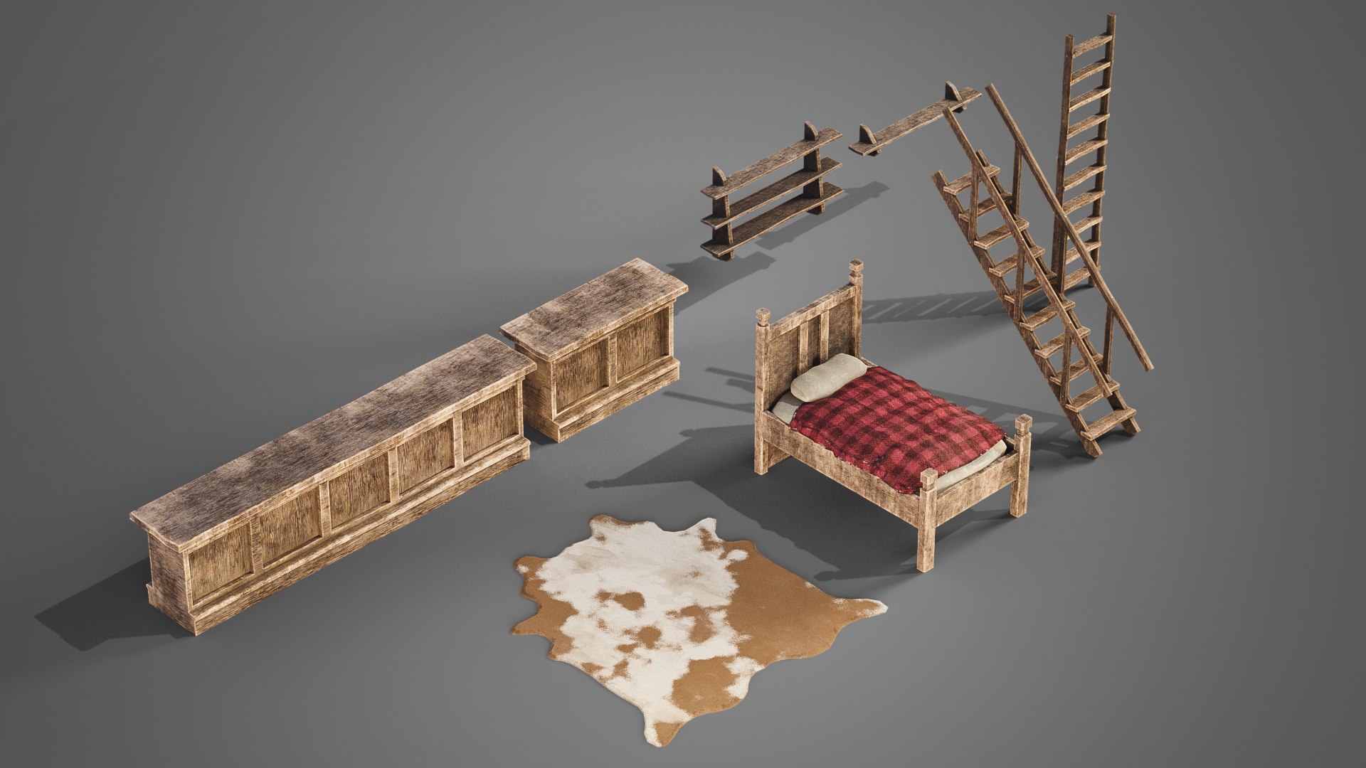 Tavern Set 3D Model - TurboSquid 2019290