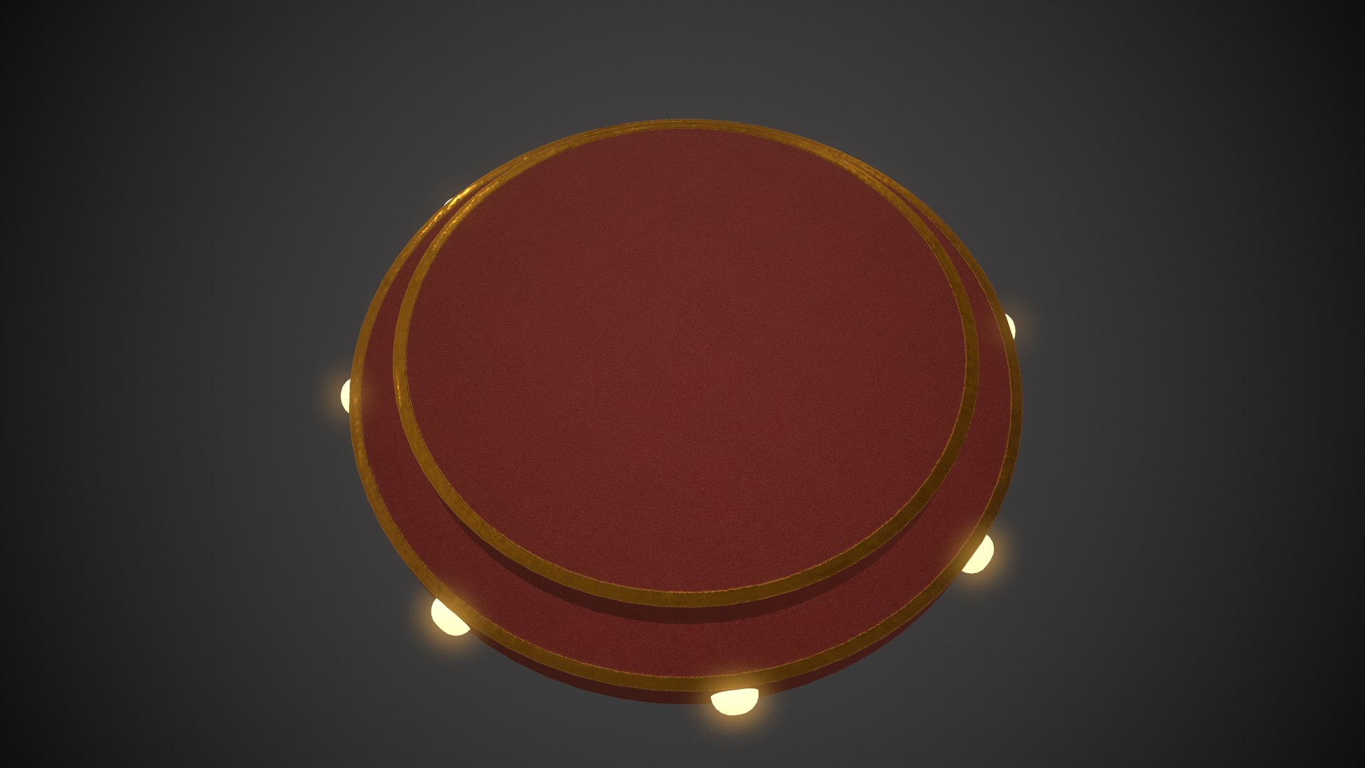 Red Circle Stage Platform 3D Model - TurboSquid 1576585