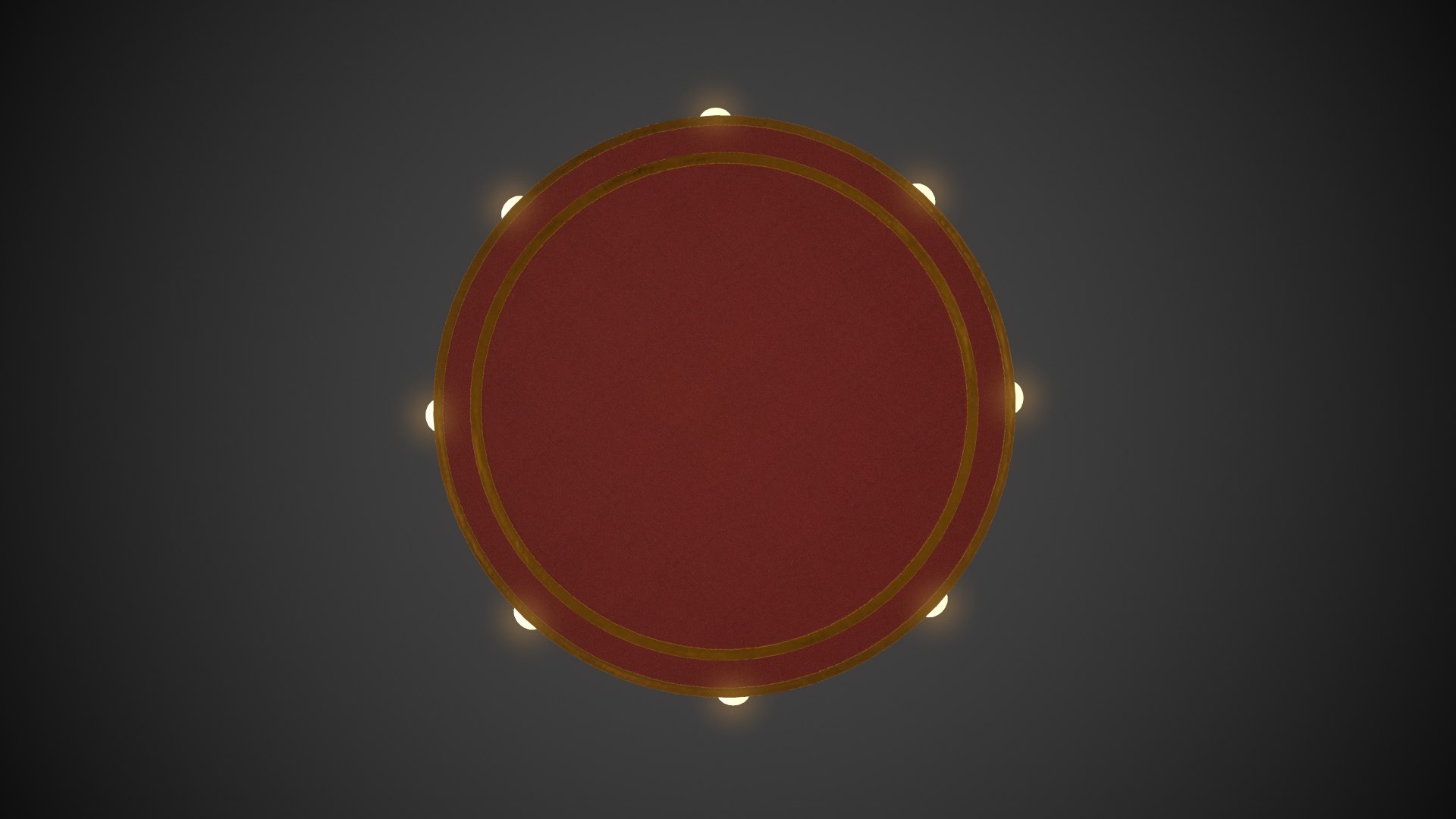 Red Circle Stage Platform 3D Model - TurboSquid 1576585