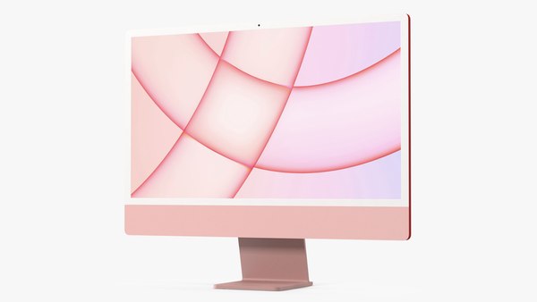 modelo 3d Apple iMac 2021 Rosa - TurboSquid 1756012