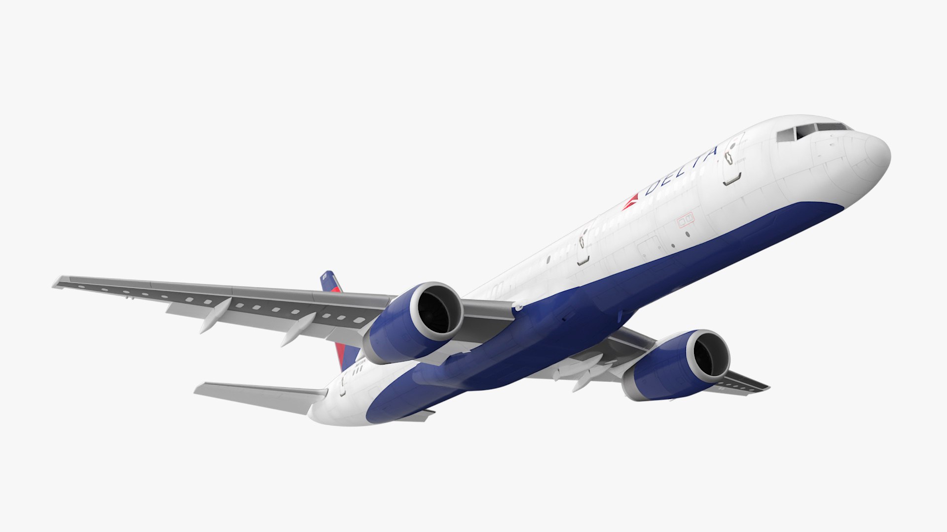Delta Airlines Boeing 757 Commercial Airliner Rigged 3D Model ...