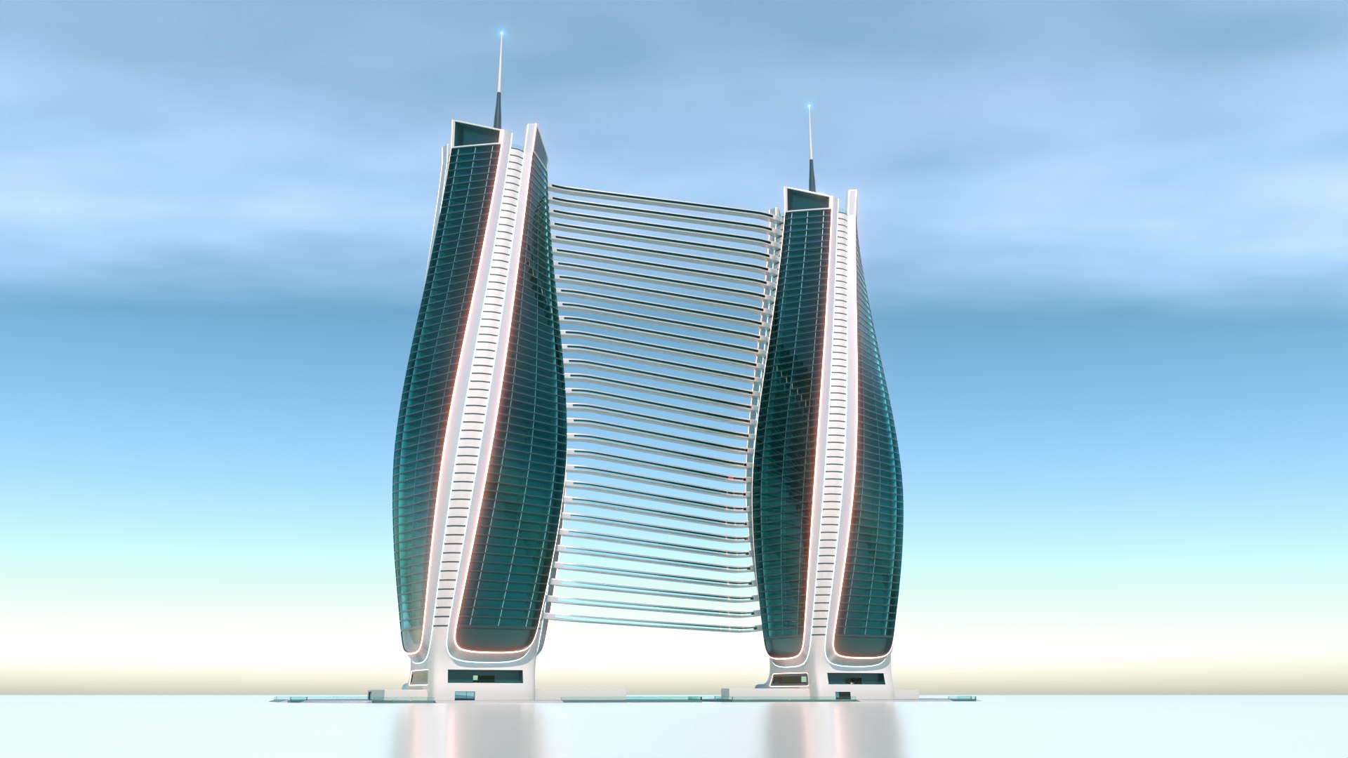 Futuristic Building Concept V1-01 Model - TurboSquid 2070569