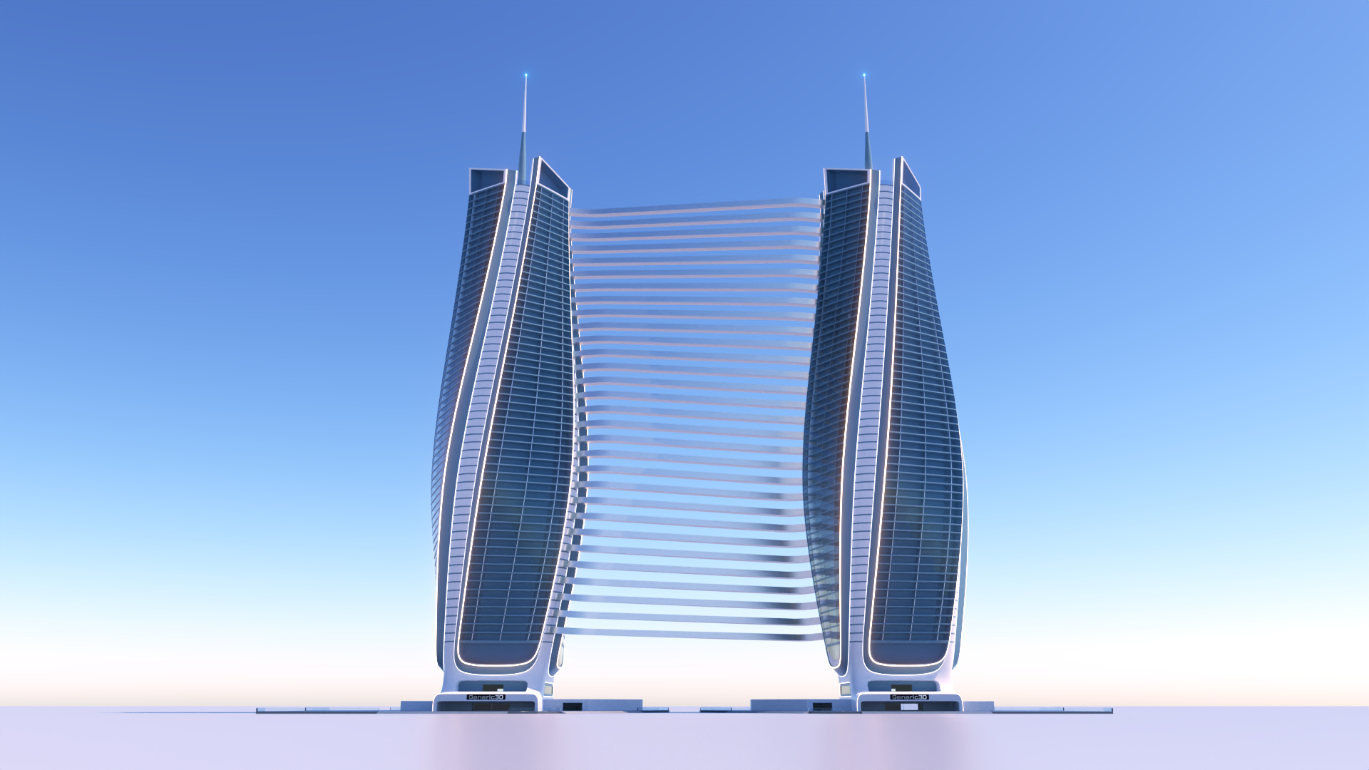 Futuristic Building Concept V1-01 model - TurboSquid 2070569