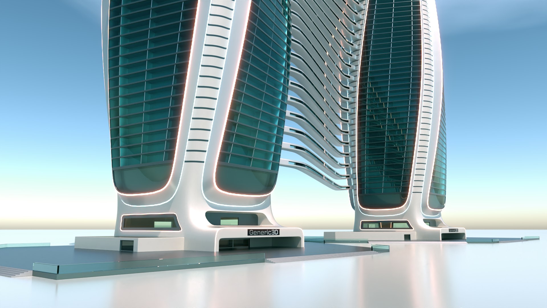 Futuristic Building Concept V1-01 Model - TurboSquid 2070569