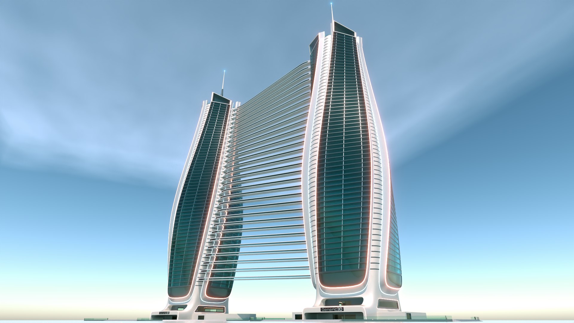 Futuristic Building Concept V1-01 Model - TurboSquid 2070569