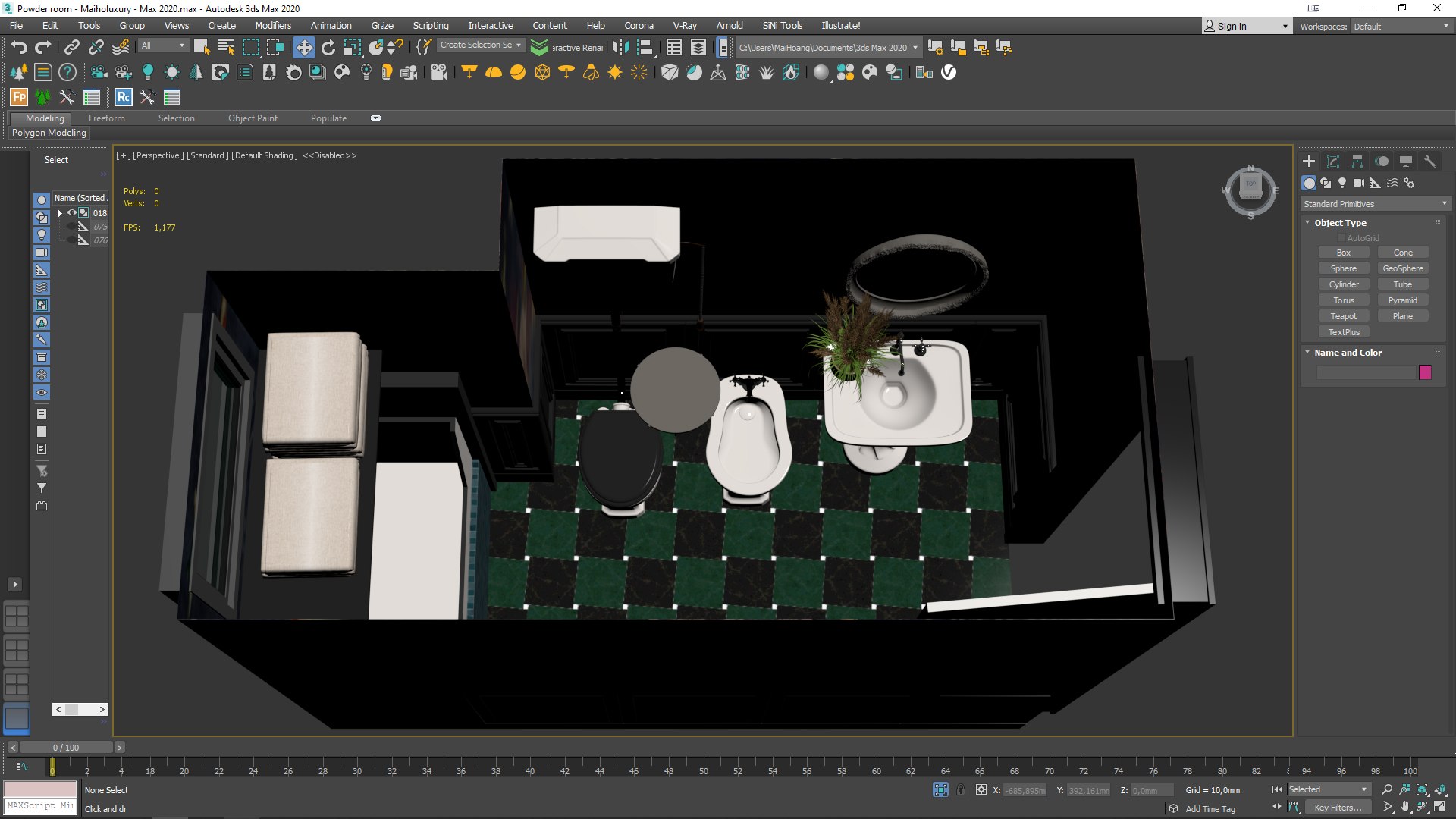 Powder Room - Maiholuxury - SKP 2021 3D Model - TurboSquid 2176447