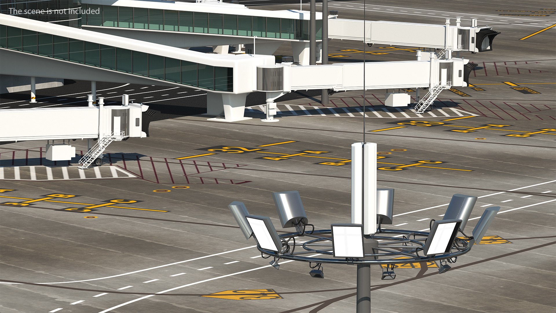 Airport Lighting Mast 3D Model - TurboSquid 1474057