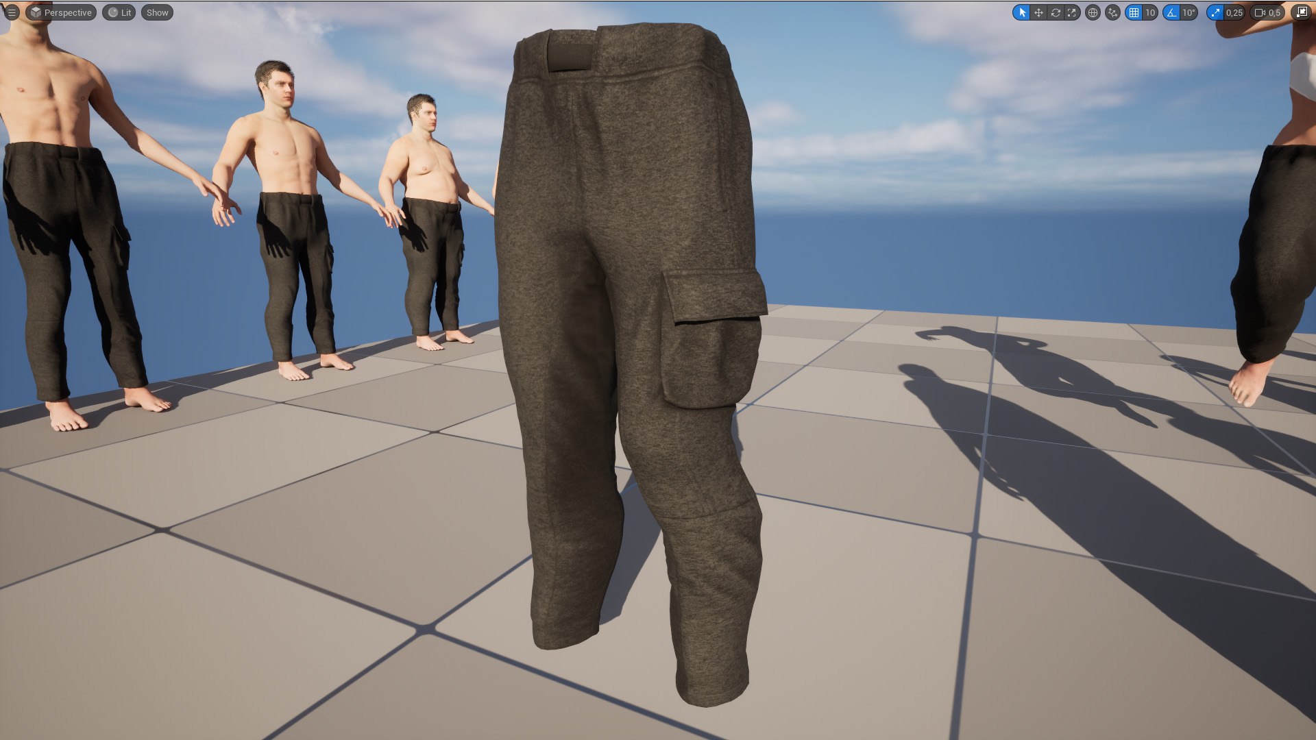 3D Pants 114 - All MH Bodies UE5 Skeletons - Rigged - TurboSquid 2266371