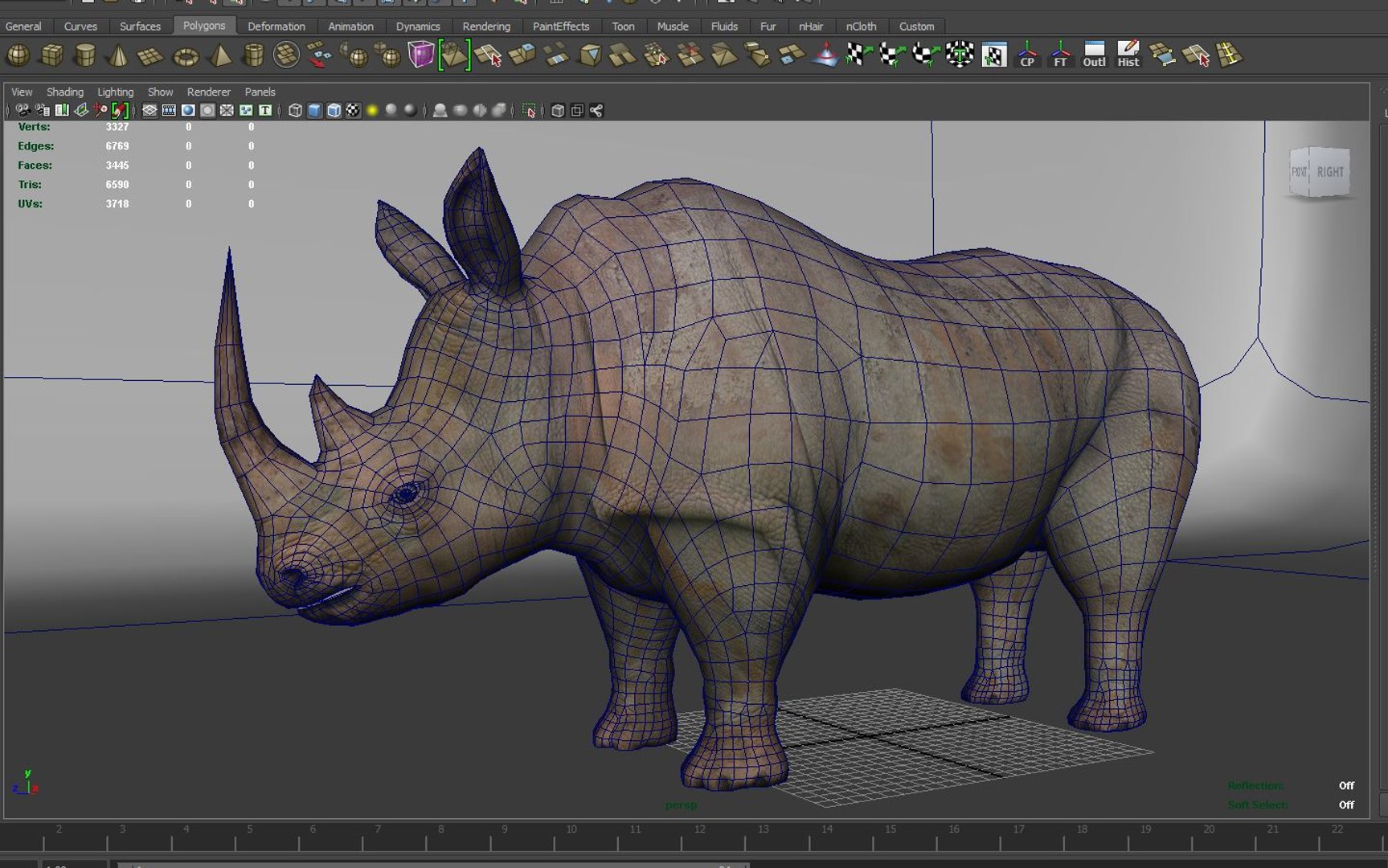 Realistic Rhino Rigged 3D Model - TurboSquid 1268914
