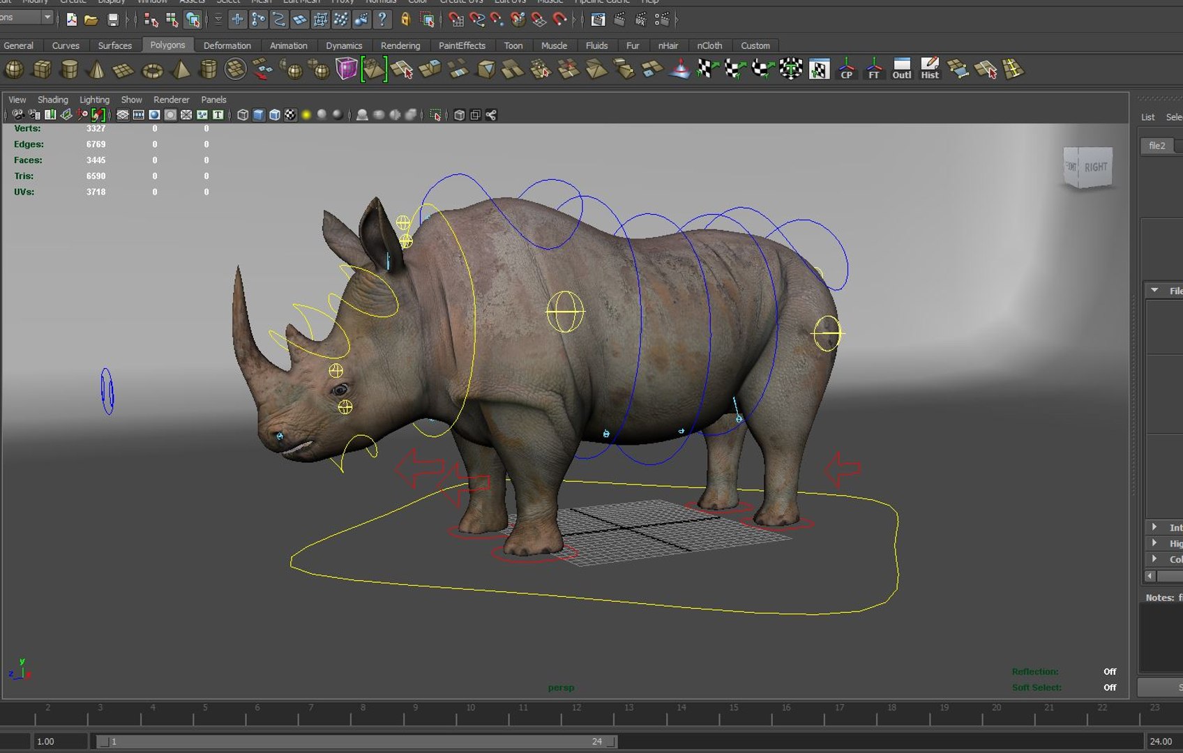 Realistic Rhino Rigged 3D Model - TurboSquid 1268914