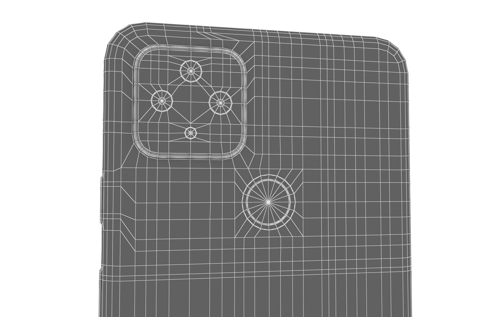 3D Model Google Pixel 4a 5G White Low Poly - TurboSquid 2479036